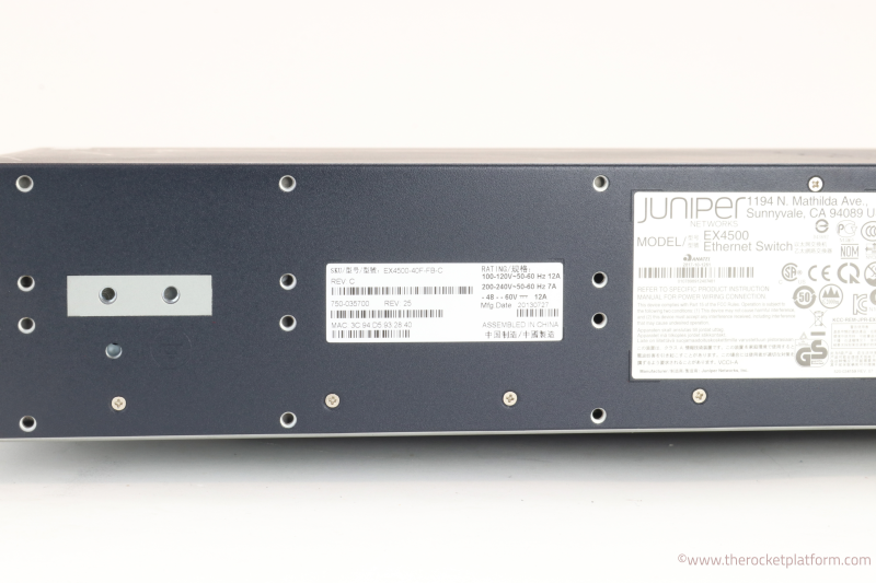 750-035700 - Juniper EX4500-40F-FB-C Network Switch Full Unit Assembly