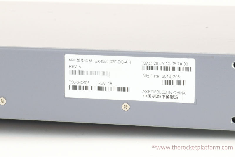 EX4550-32F-AFI - Juniper EX4550-32F-AFI Network Switch Full Unit Assembly